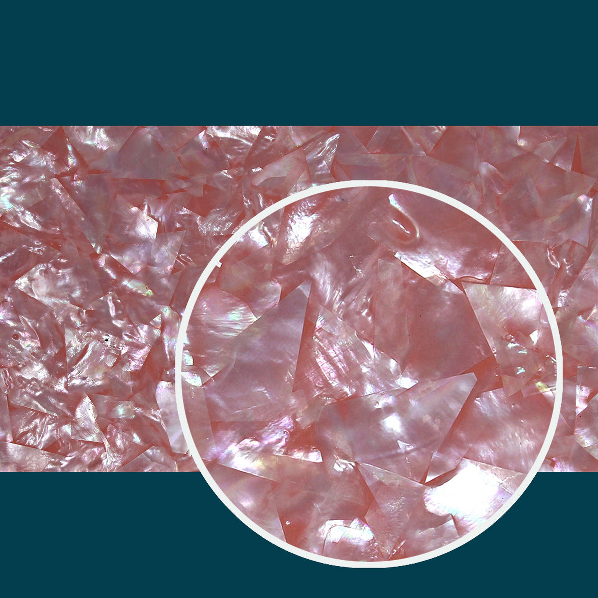 Pink Quartz White Mother of Pearl Shell Veneer